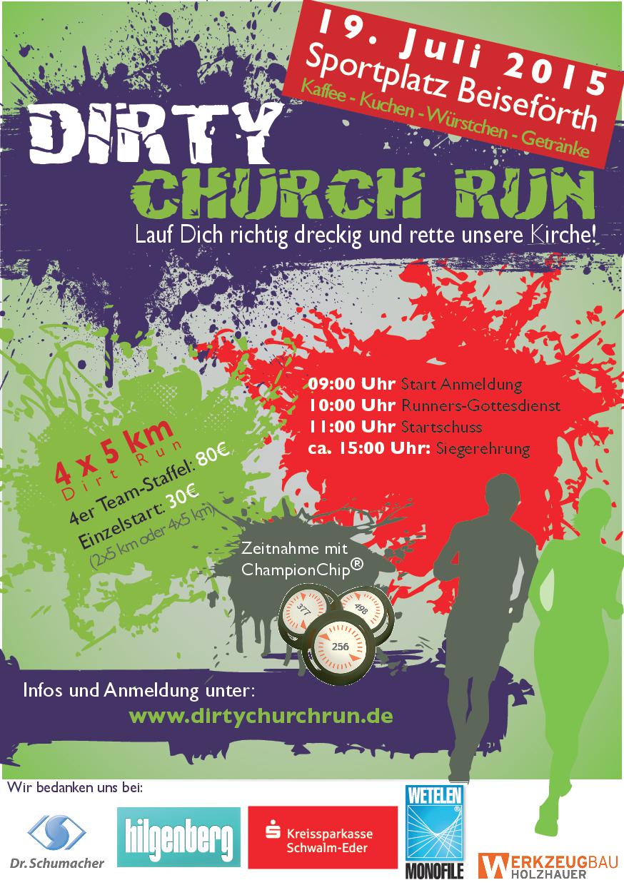 Dirty Church Run der Ev. Kirchengemeinde 2015, 2017 und 2019